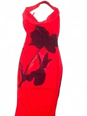 Princess Polly | Dresses | Princess Polly Red Halter Maxi Dress | Poshmark
